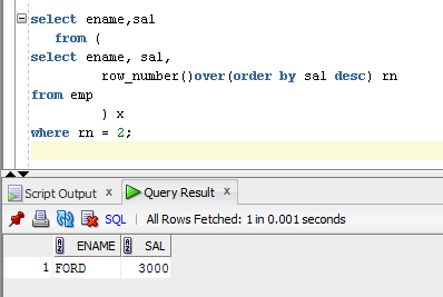 Oracle – PL- SQL – Get the Second highest/ largest Value from column | Varinder Sandhu