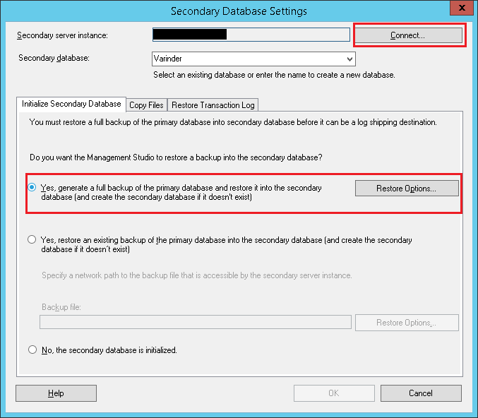 SQL Server – Log shipping for Disaster Recovery Solution | Varinder Sandhu
